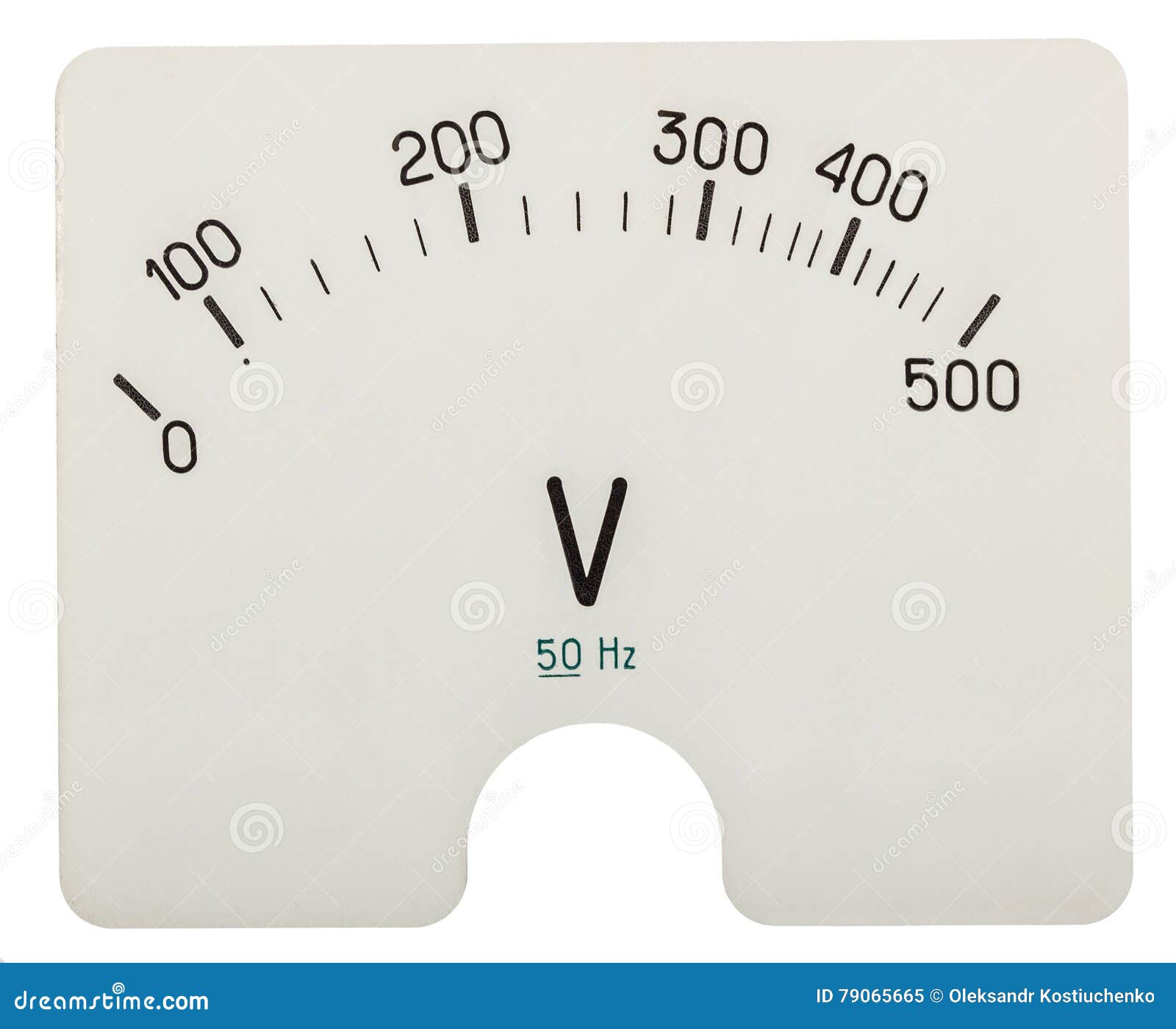 Scale of Voltmeter, Isolated on White Background Stock Image - Image of ...