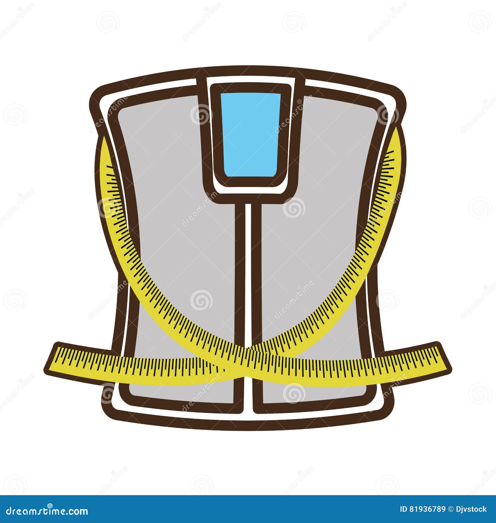 Scale weight lose icon stock vector. Illustration of design - 81936789