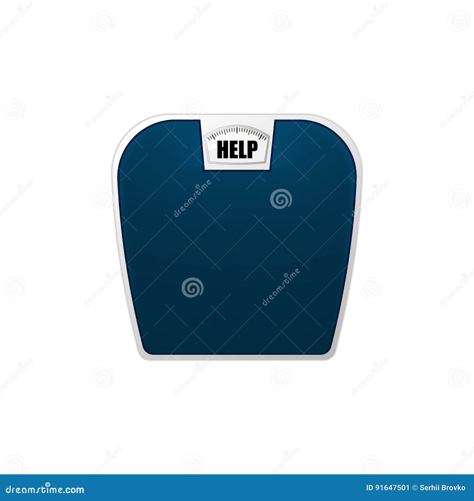 Scale with Word HELP. Vector Illustration Stock Vector - Illustration ...