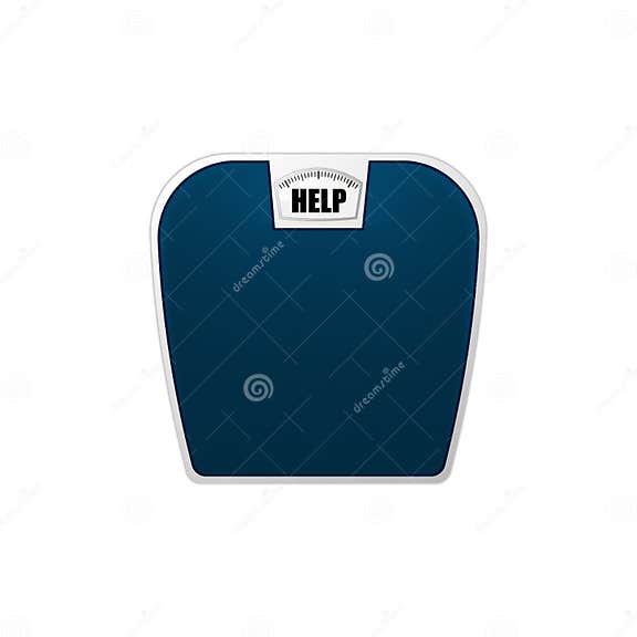 Scale with Word HELP. Vector Illustration Stock Vector - Illustration ...