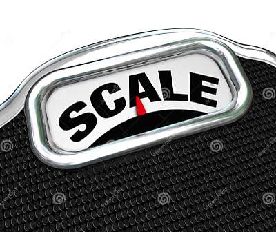 Scale Word on Measurement Tool Device Measuring Weight Stock ...