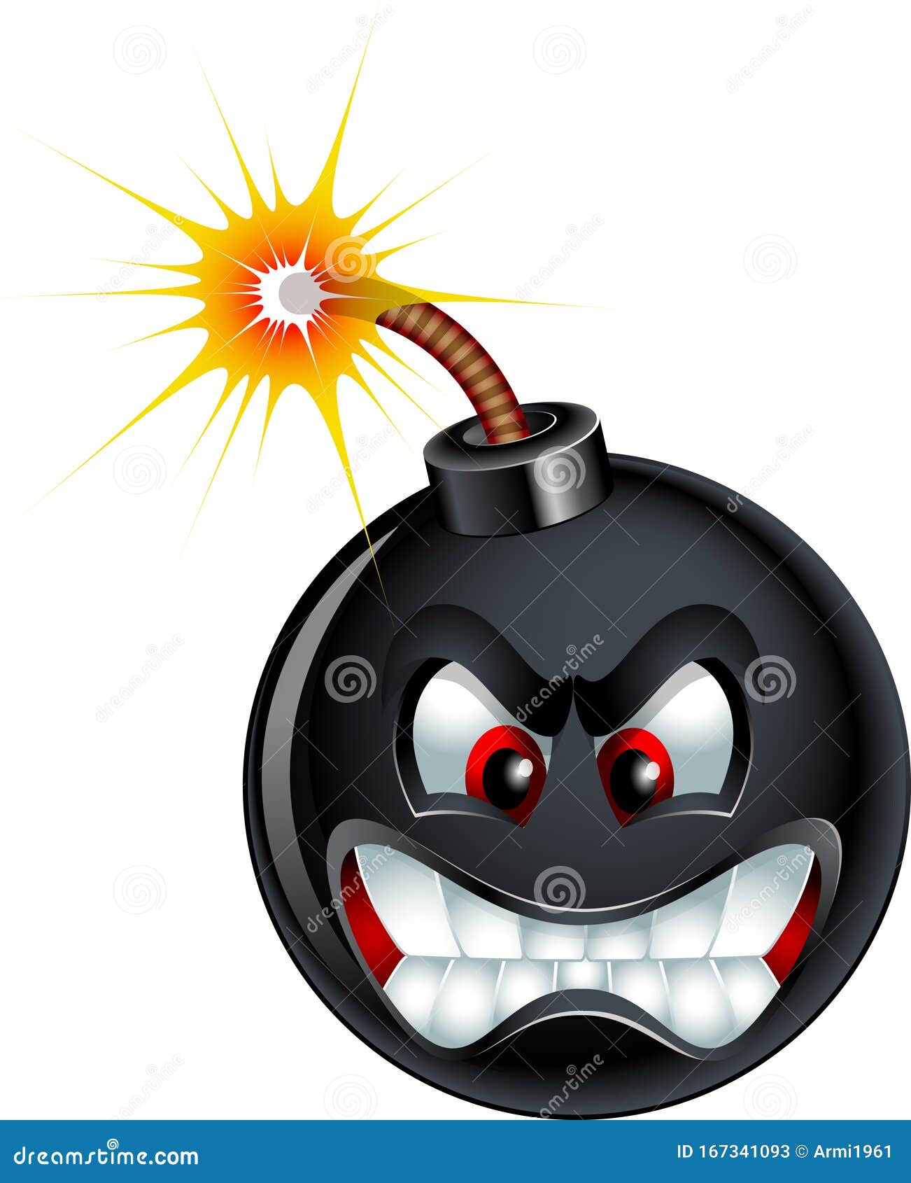 Firework Explosion Cartoon Style Bomb Stock Vector - Illustration of ...