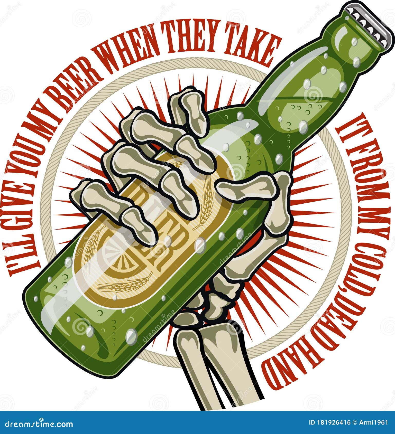 100 Scaleable Vector Image of Human Skeleton Hand Holding Beer Bottle ...