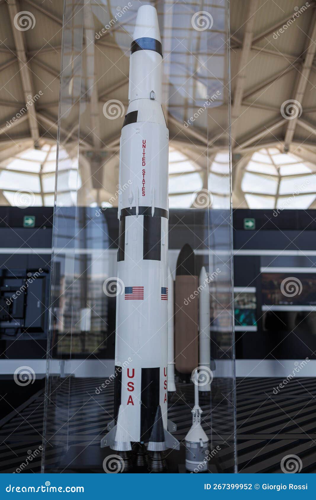 Scaled Down Model of a Space Rocket Stock Photo - Image of retro ...