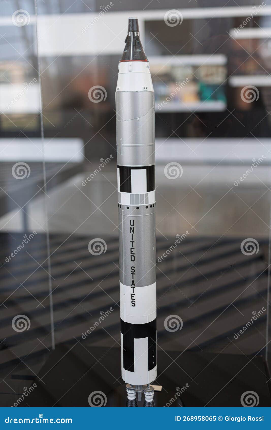 Scaled Down Model of a Space Rocket Stock Image - Image of power ...
