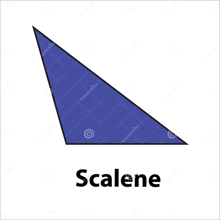 Scalene Blue Color Vector Image Stock Vector - Illustration of brand ...