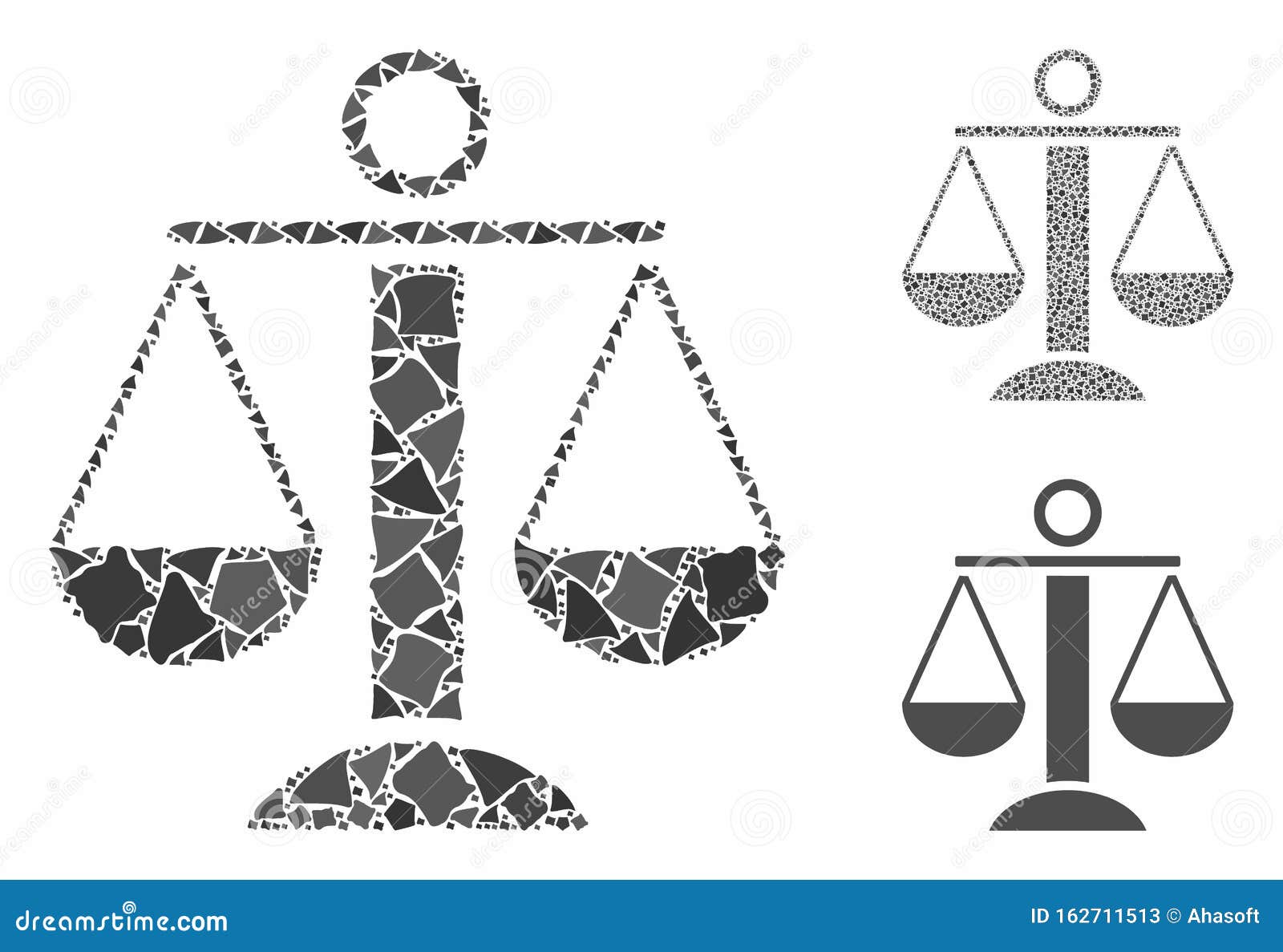 Uneven Balance Scale Icon. Clipart Image Cartoon Vector | CartoonDealer ...