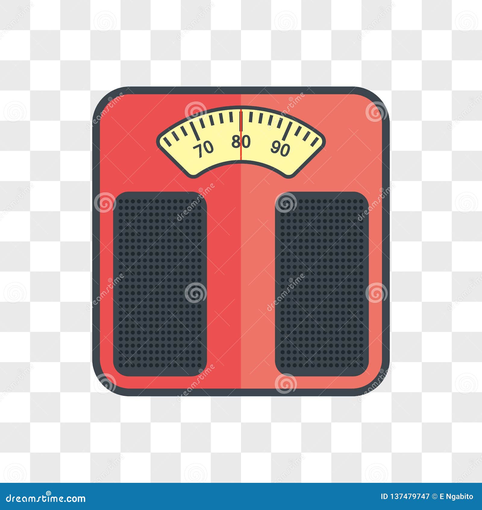 Scales. Dial Of Floor Scales At Zero. Vector, Cartoon Illustration ...