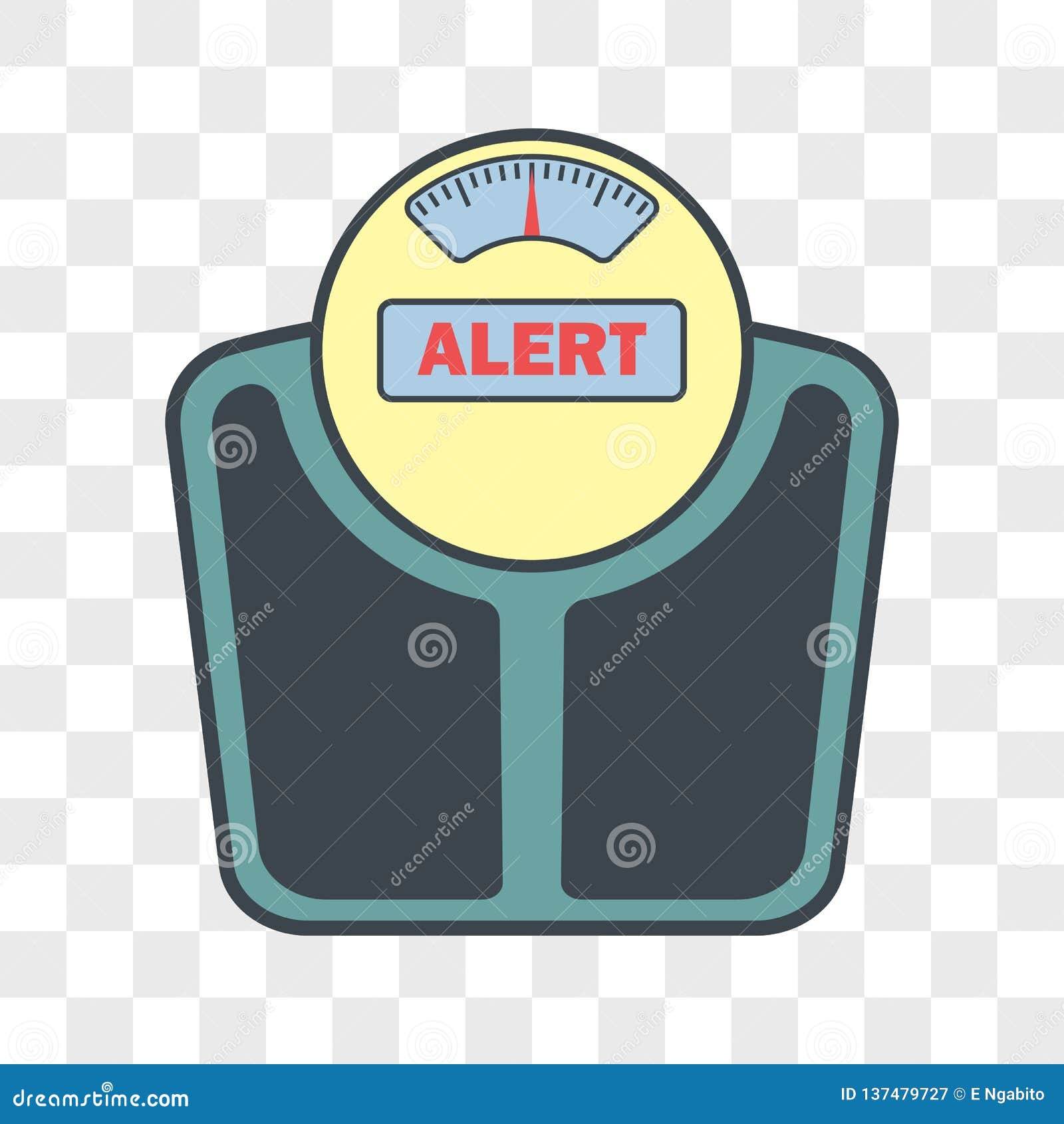 Scales. Dial Of Floor Scales At Zero. Vector, Cartoon Illustration ...