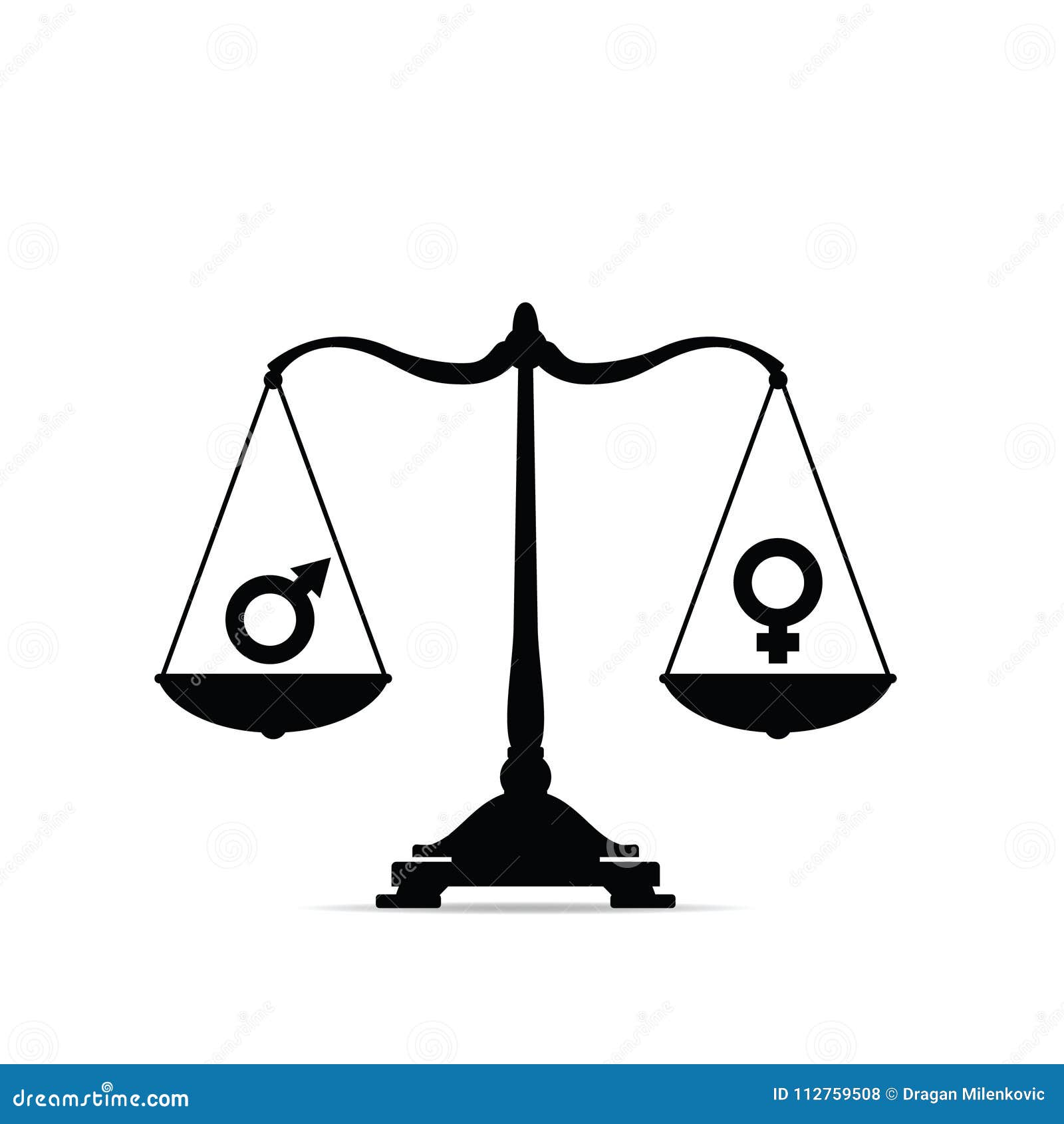 Scales with Equality Sign Illustration Stock Vector - Illustration of ...