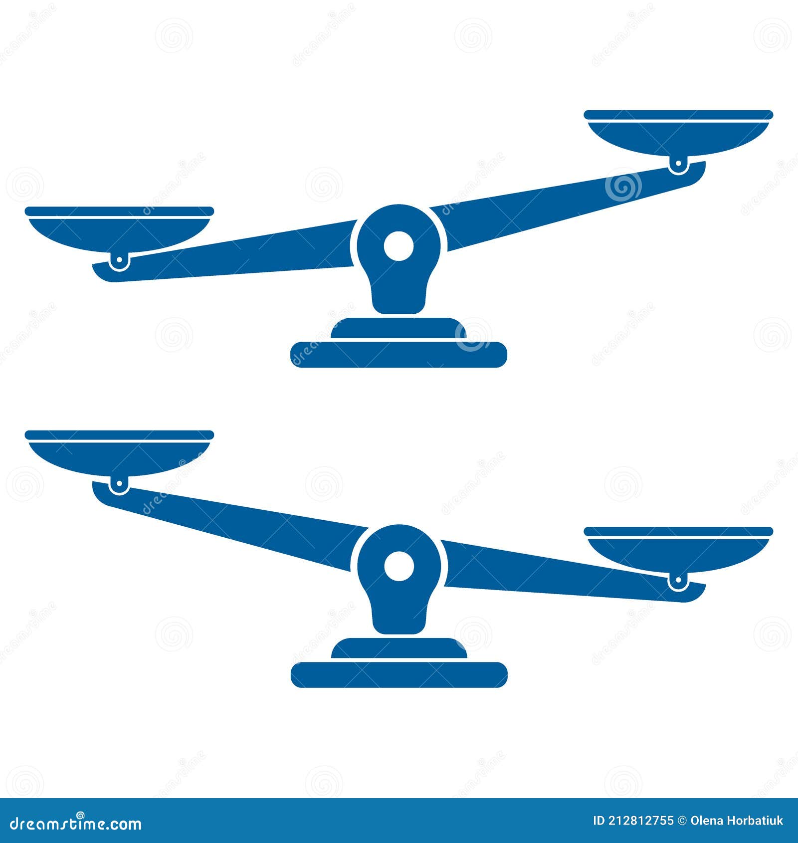 A Scales in a Flat Style. Vector Illustration Stock Vector ...