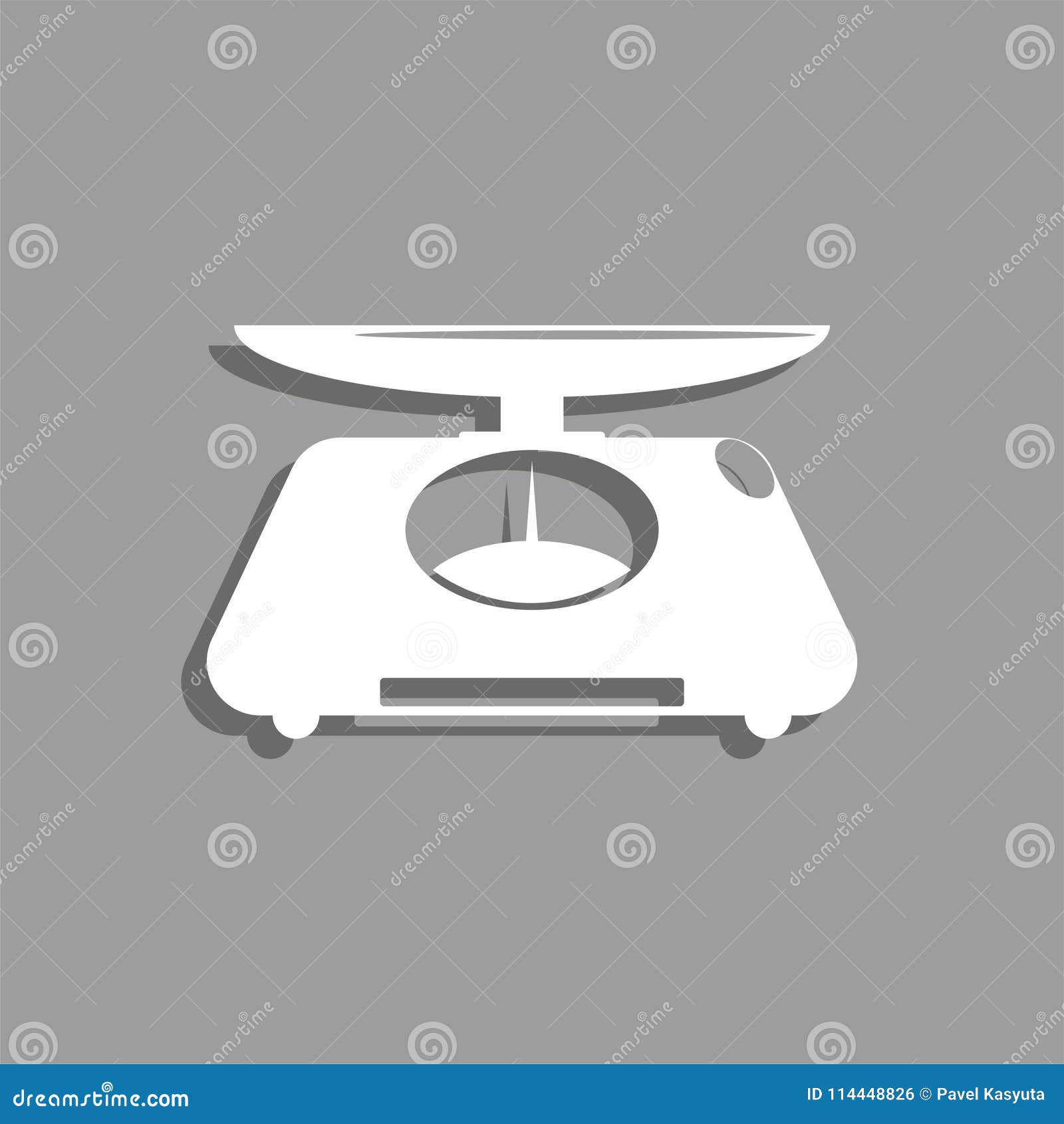 Scales for Food Products. Vector Icon. Stock Vector - Illustration of ...