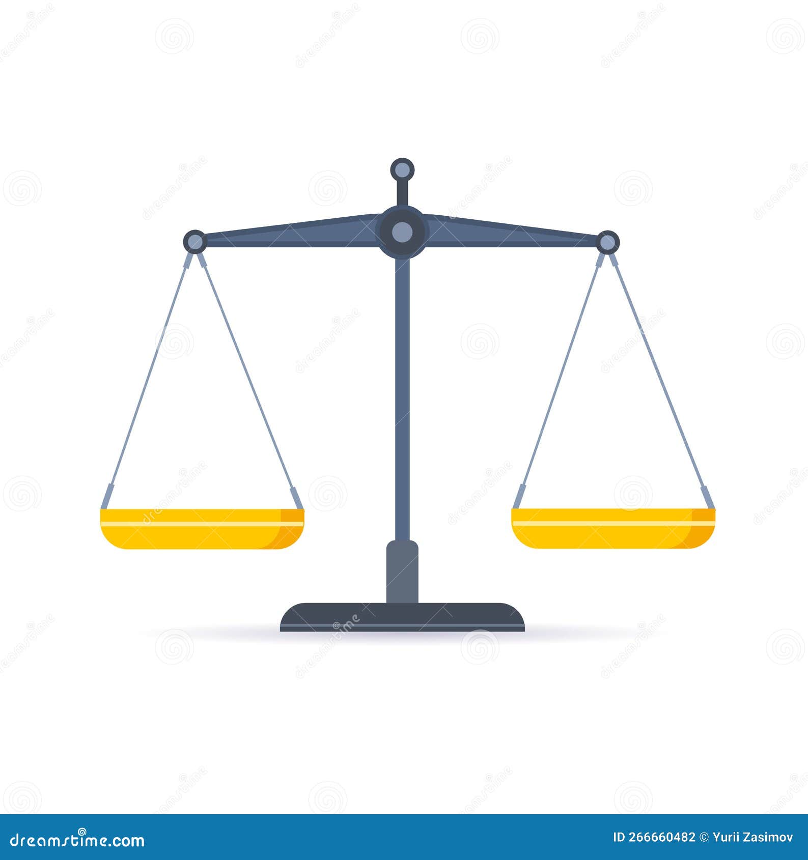Scales Icon in Flat Style. Libra Symbol, Balance Sign Stock Vector ...