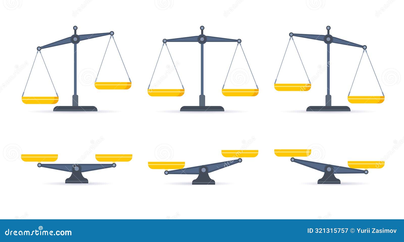 Scales Icon in Flat Style. Libra Symbol, Balance Sign Stock Vector ...