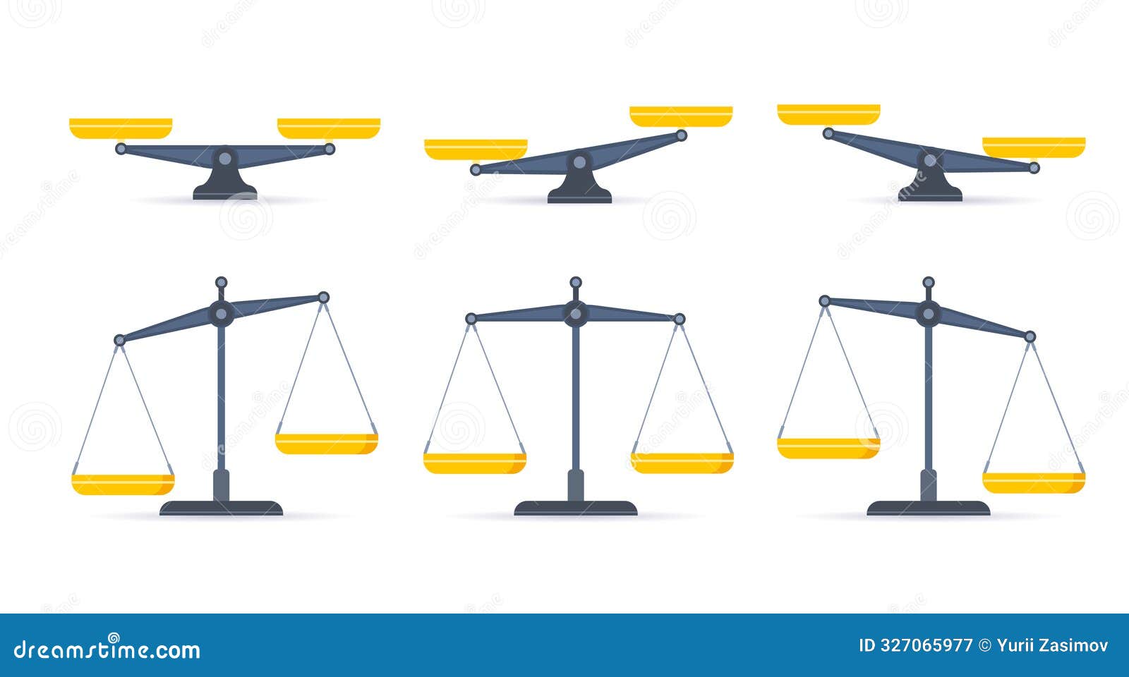 Scales Icon in Flat Style. Libra Symbol, Balance Sign Stock Vector ...