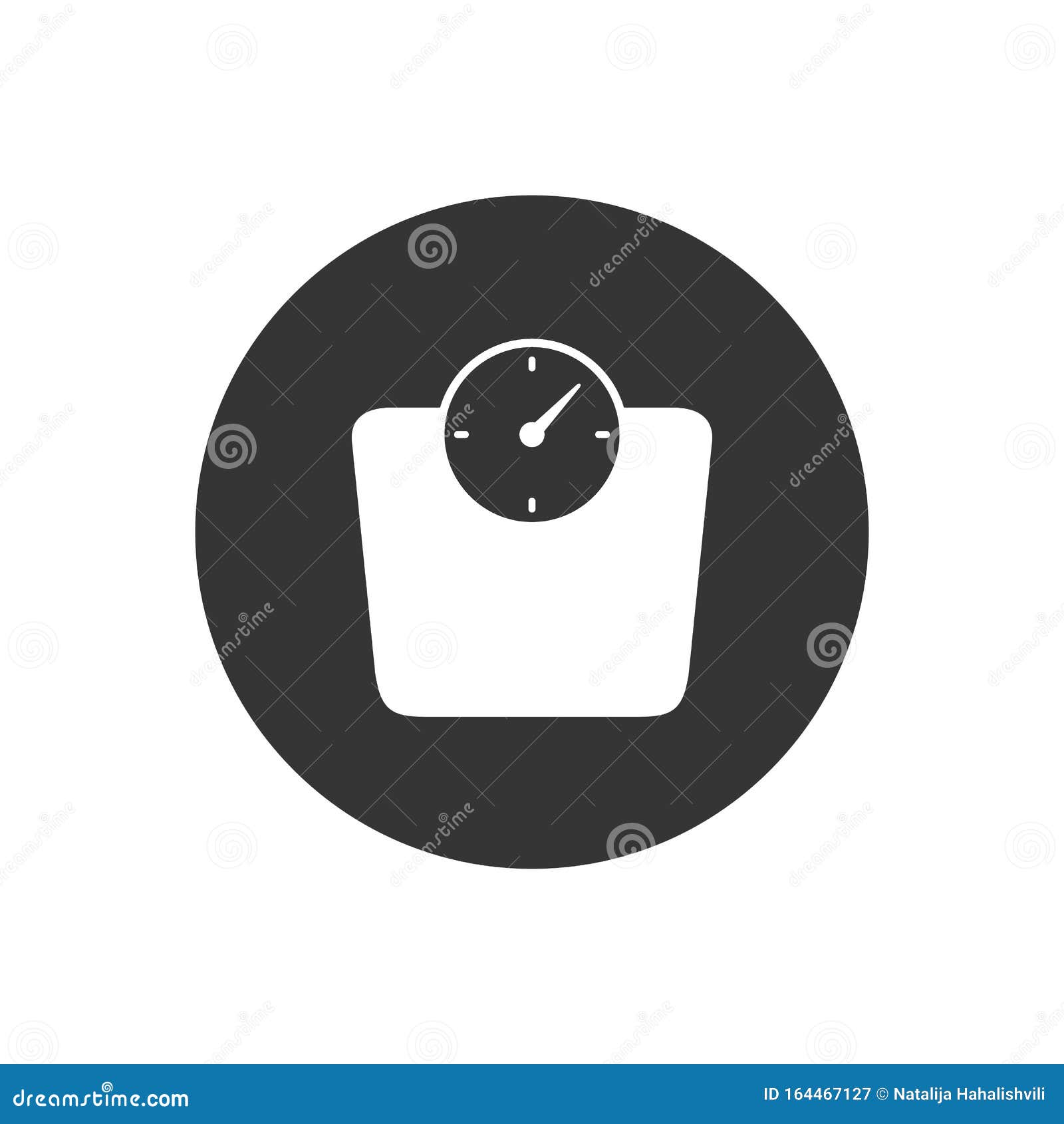 Scales Icon on Gray. Vector Modern Flat Style Stock Vector ...
