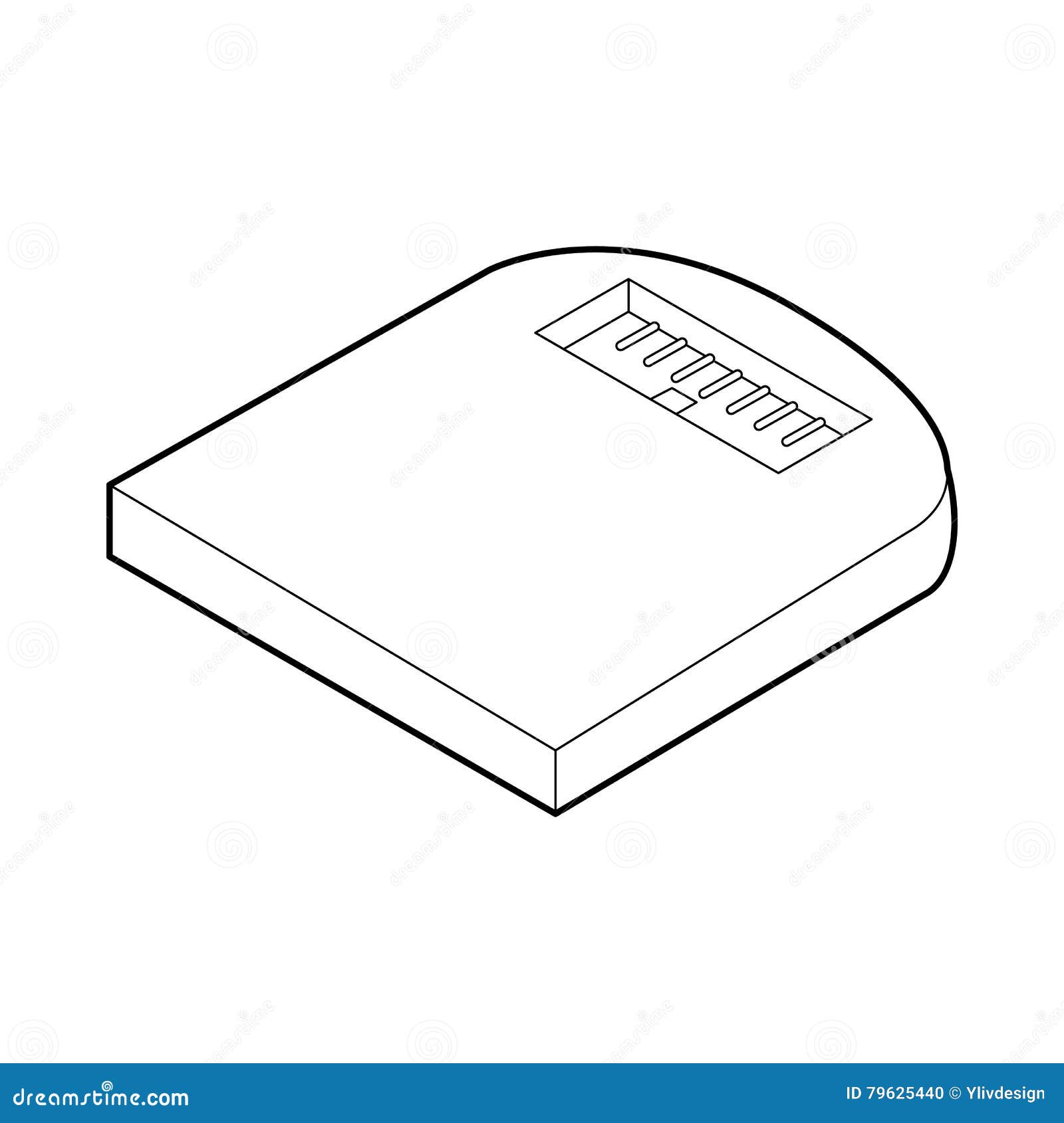 Scales icon, outline style stock vector. Illustration of measurement ...