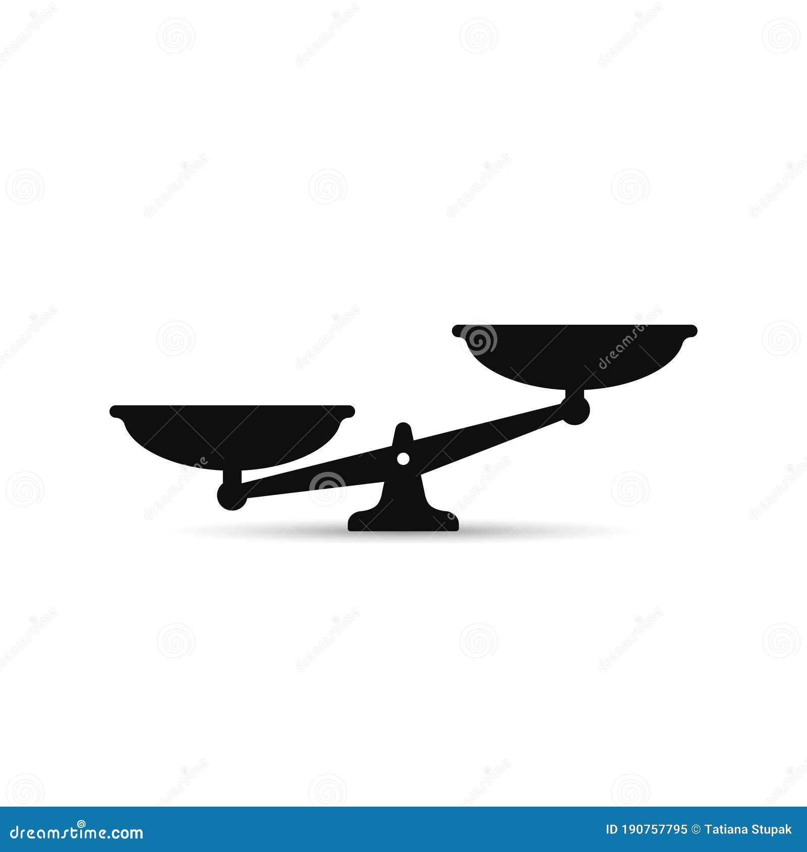 Scales Icon. Vector Black Scale Silhouette Illustration | CartoonDealer ...