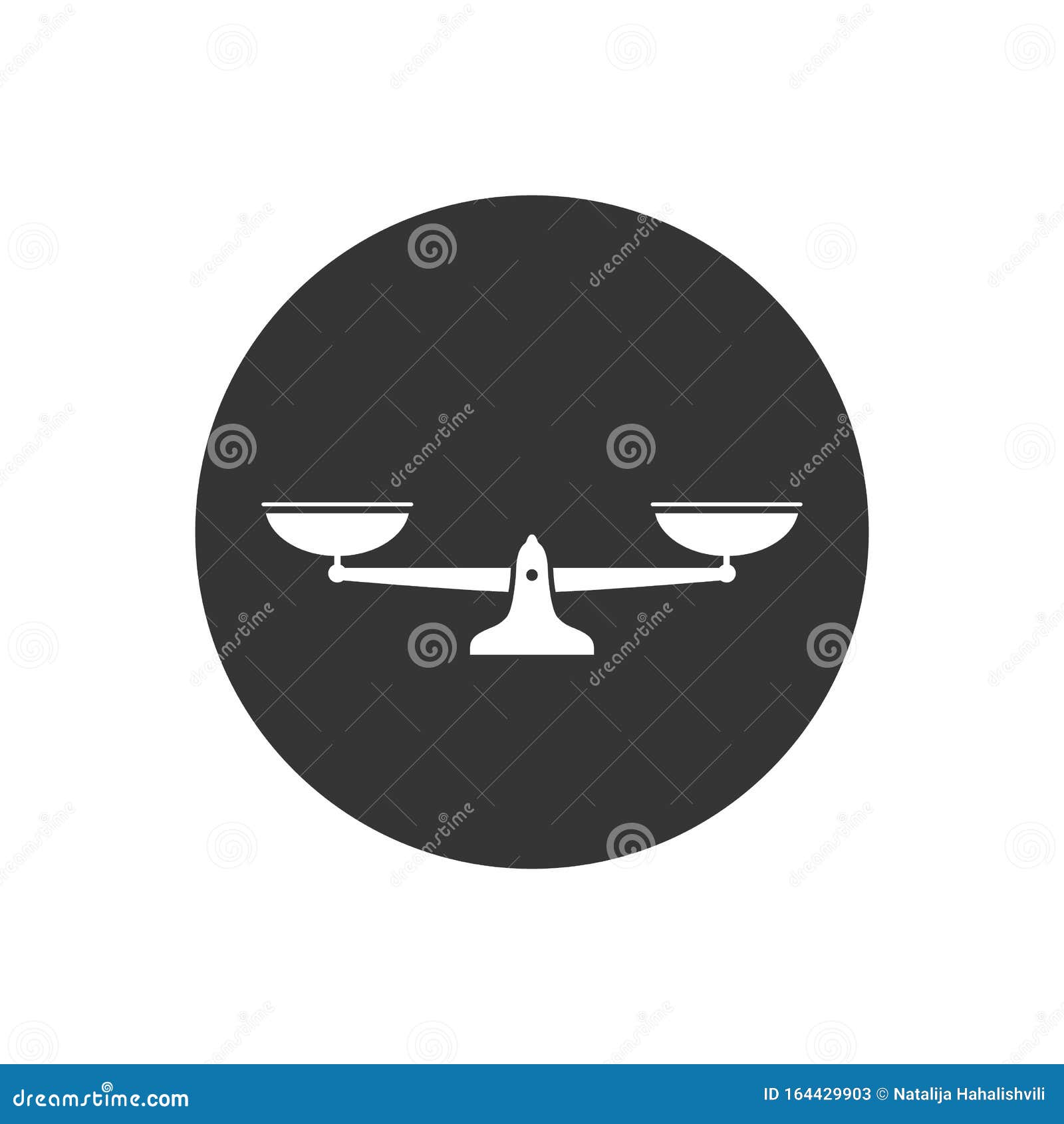 Scales Icon. Vector Scale Simple Illustration Modern Flat Style Stock ...