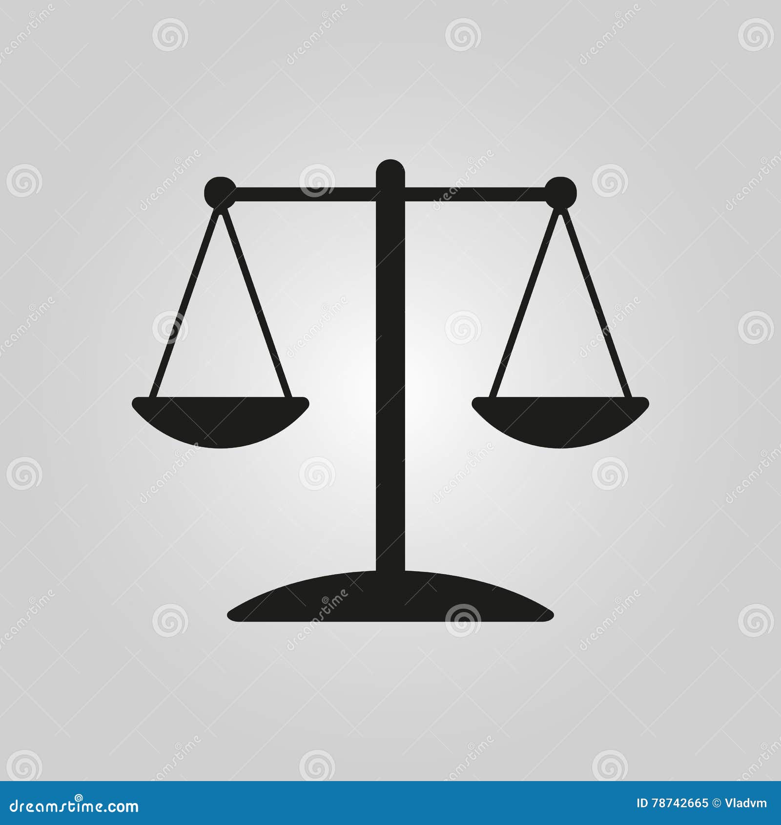 The scales icon. stock vector. Illustration of judgment - 78742665