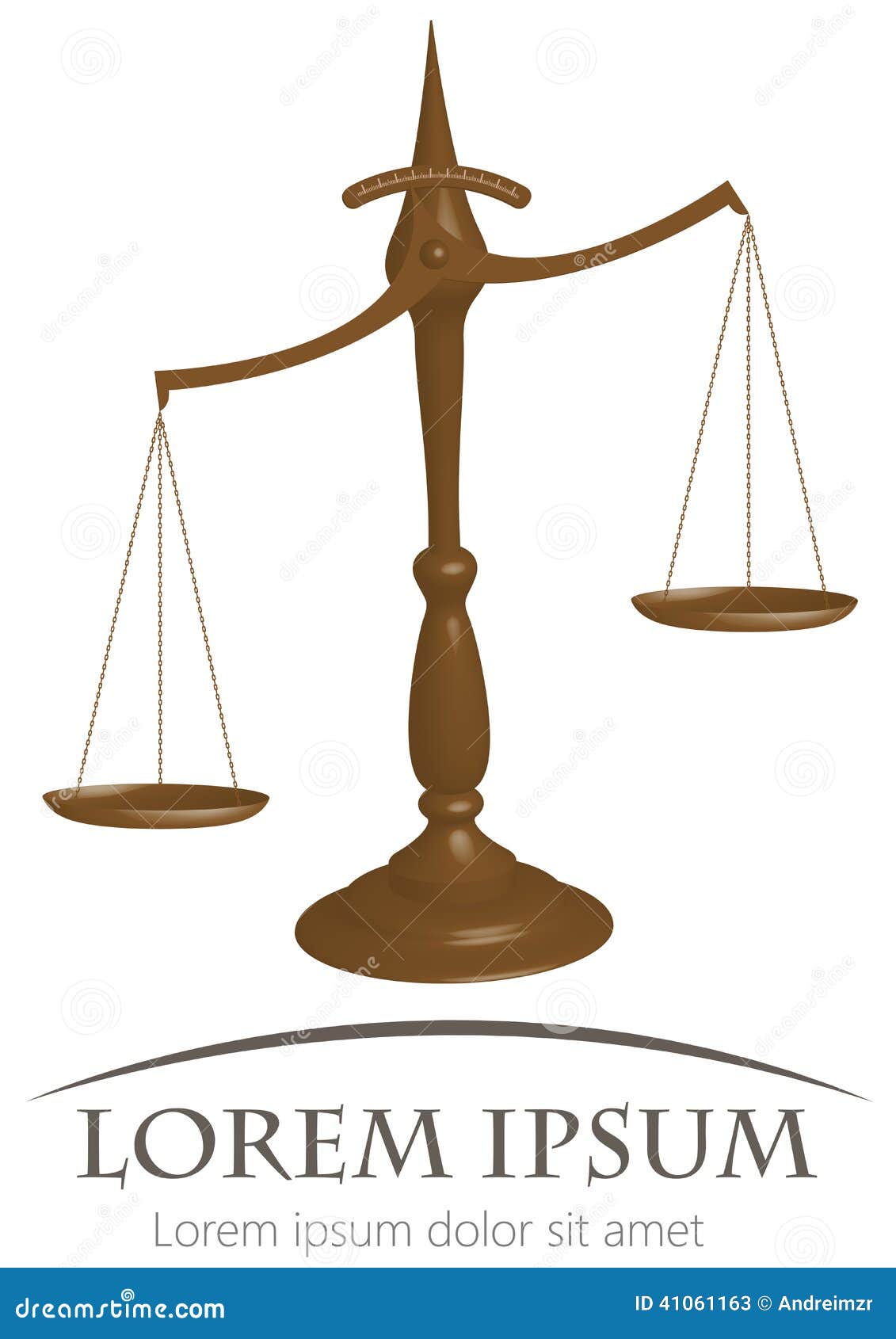 Scales of justice stock vector. Illustration of legal - 41061163