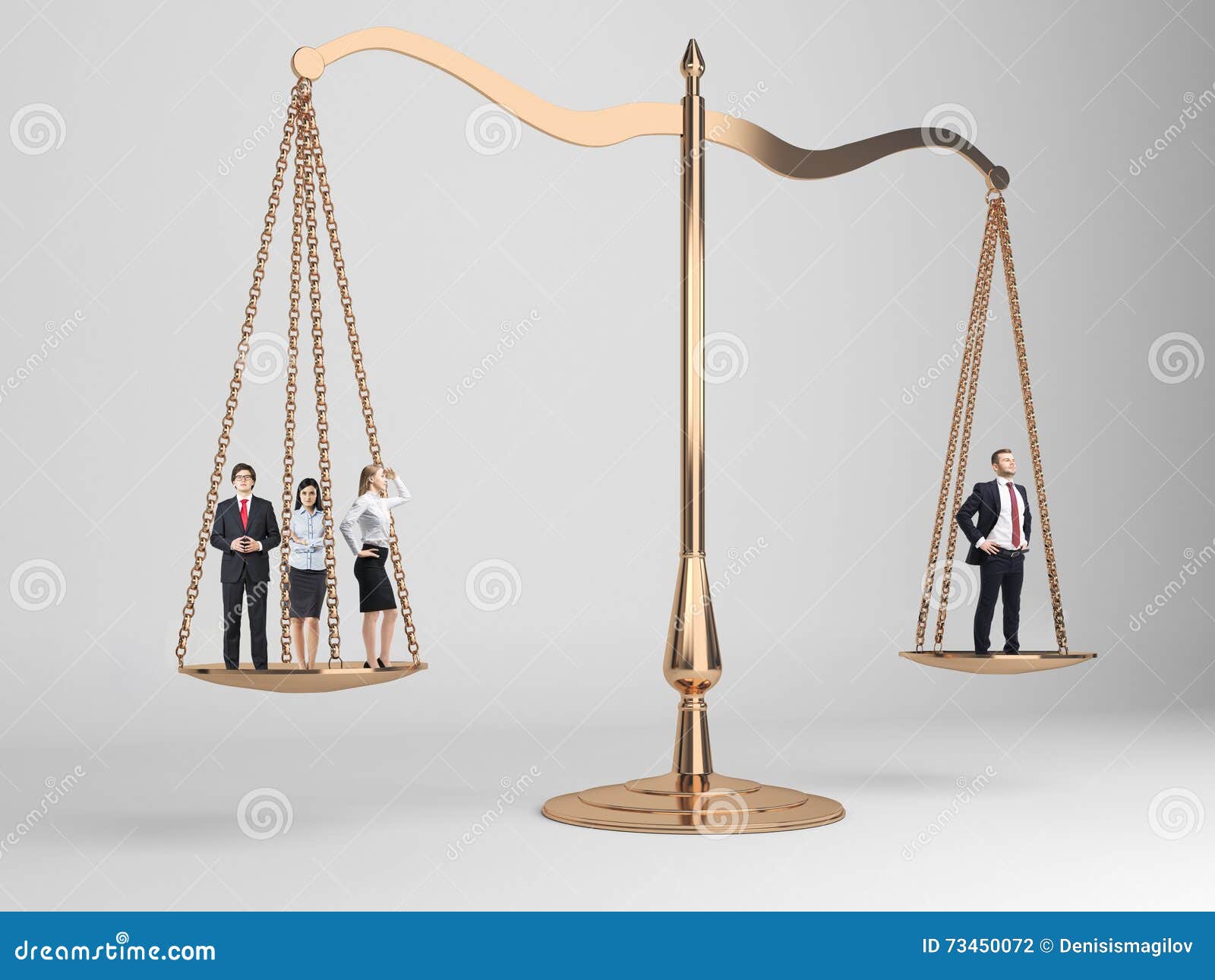 Scales of Justice with People Stock Photo - Image of conceptual ...
