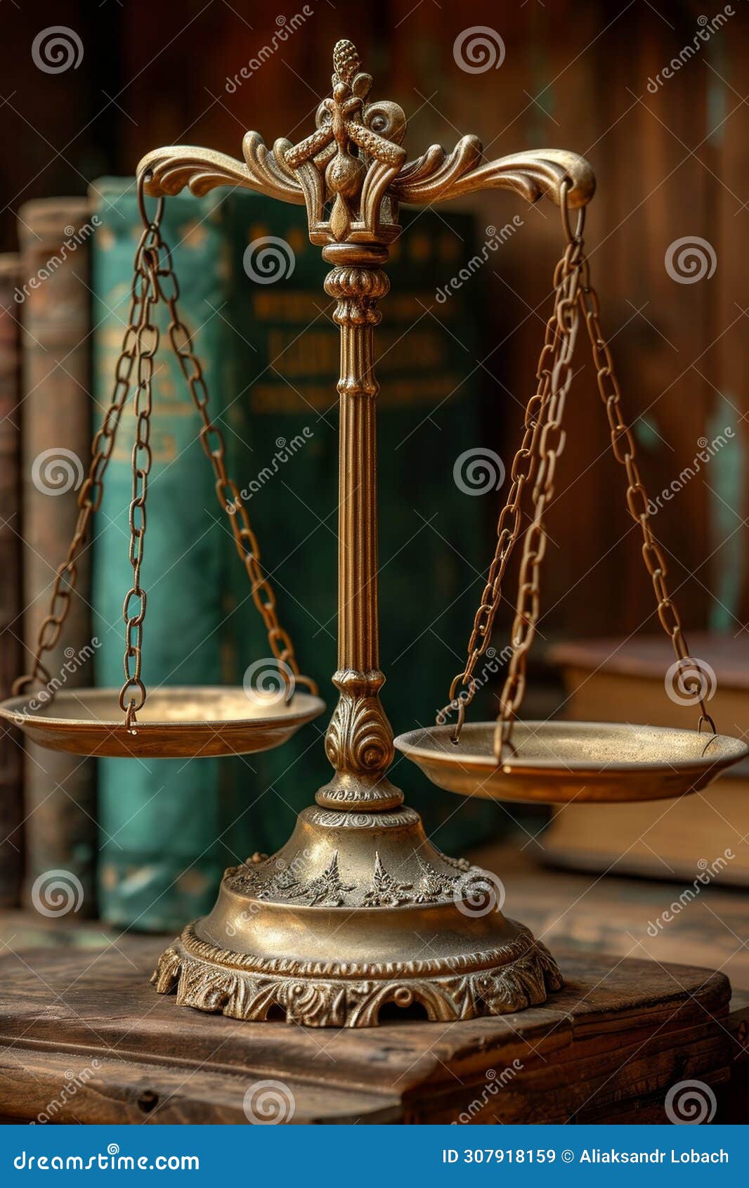 The Scales of Justice are on the Table in the Interior Stock Image ...