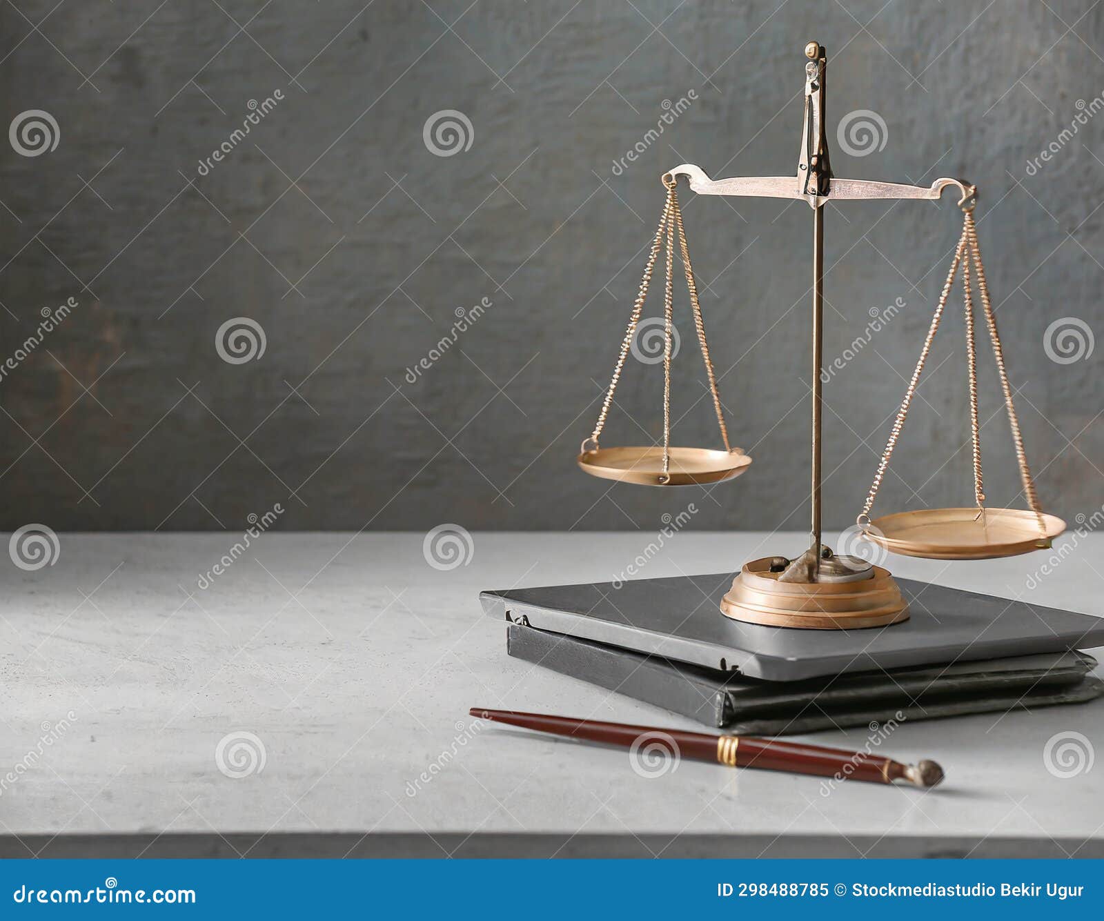Scales of justice on table stock illustration. Illustration of judgment ...