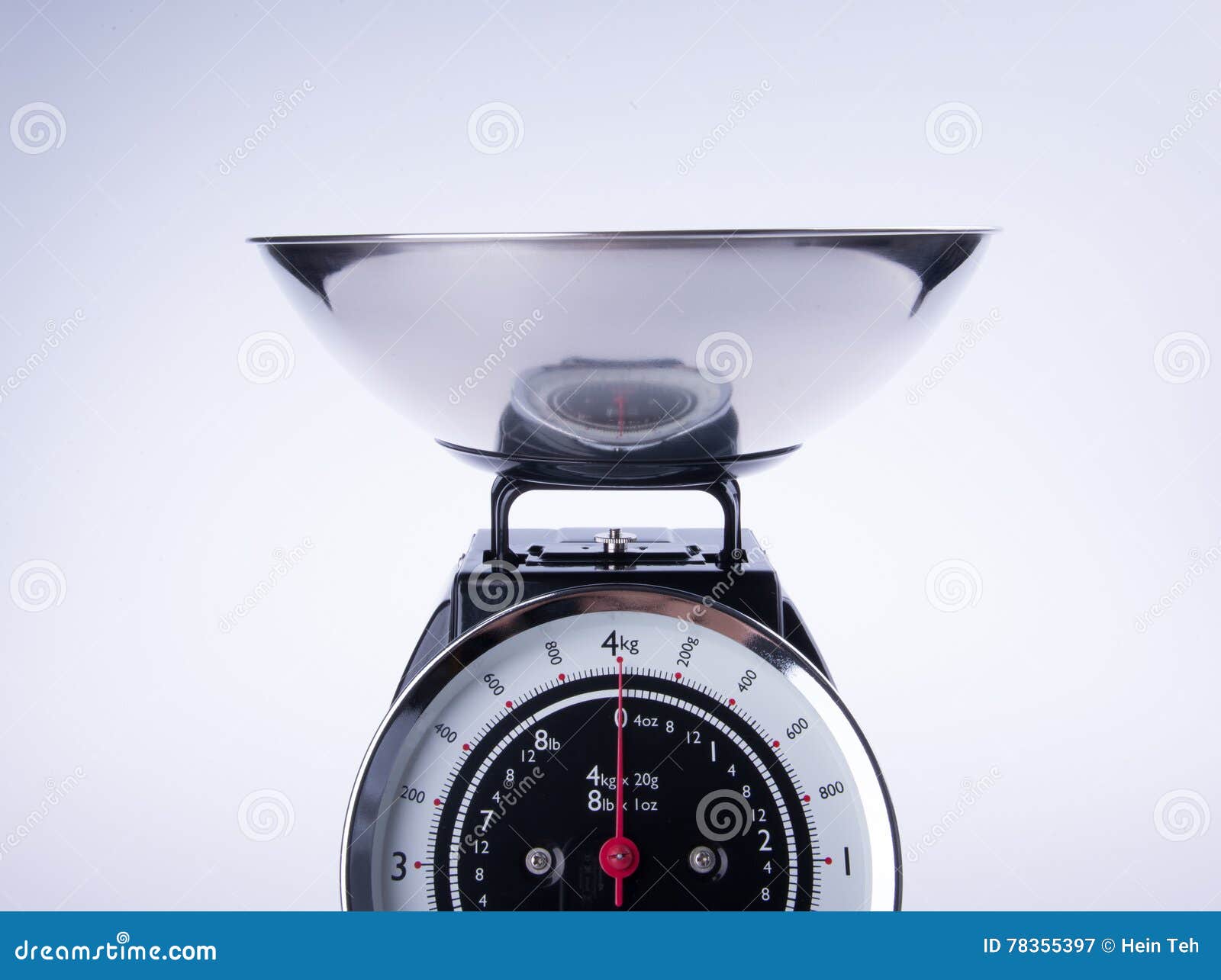 Scales for Kitchen or Black Kitchen Scales. Stock Image - Image of ...