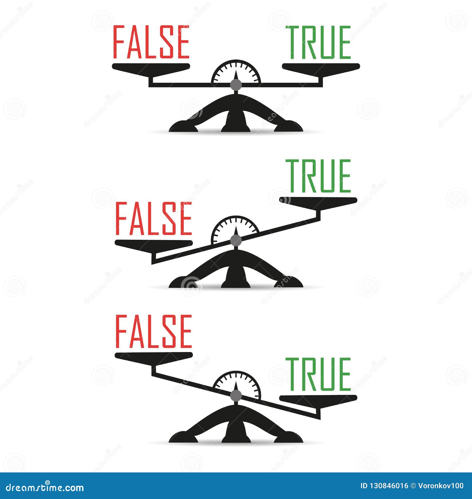 True Or False Cartoon Vector | CartoonDealer.com #38378045