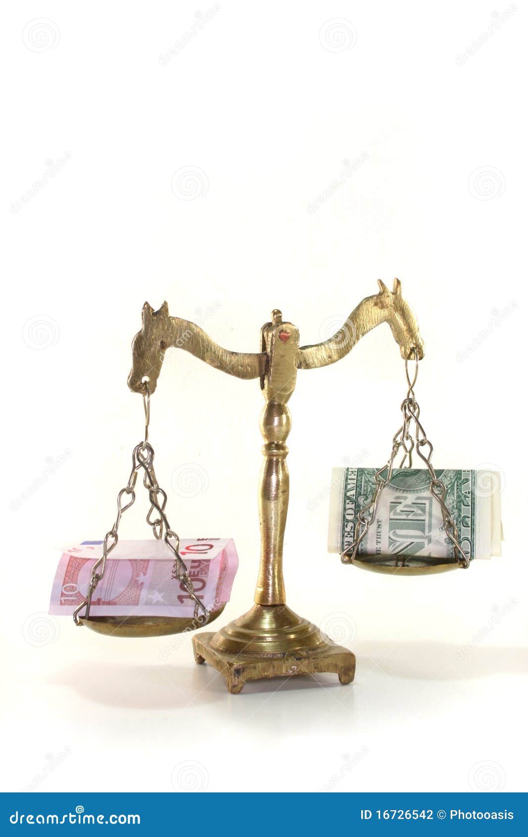 Scales with money stock photo. Image of balance, dollar - 16726542