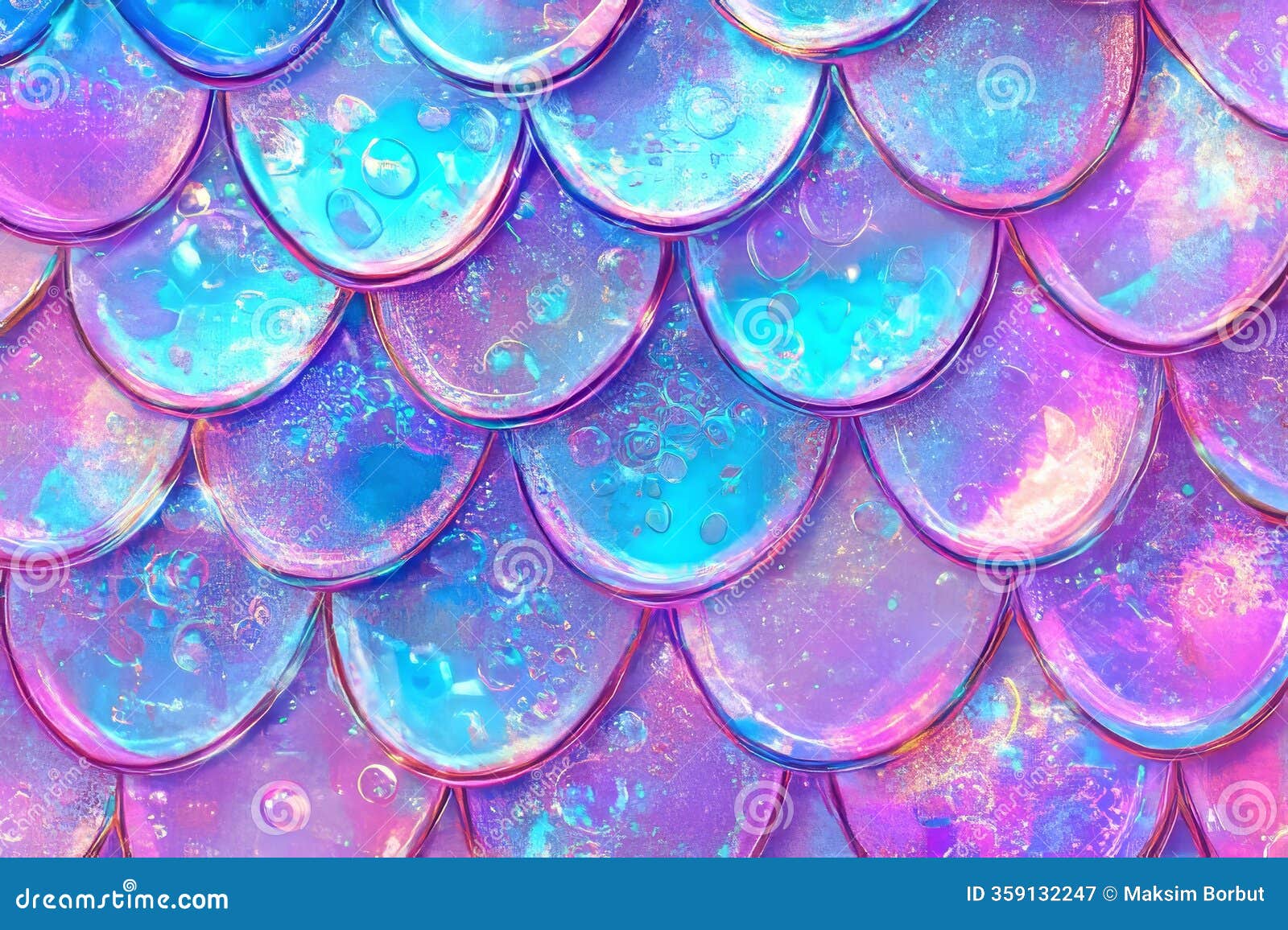 A Scales Pattern Adorned with a Spangle Pattern on a Glittery ...