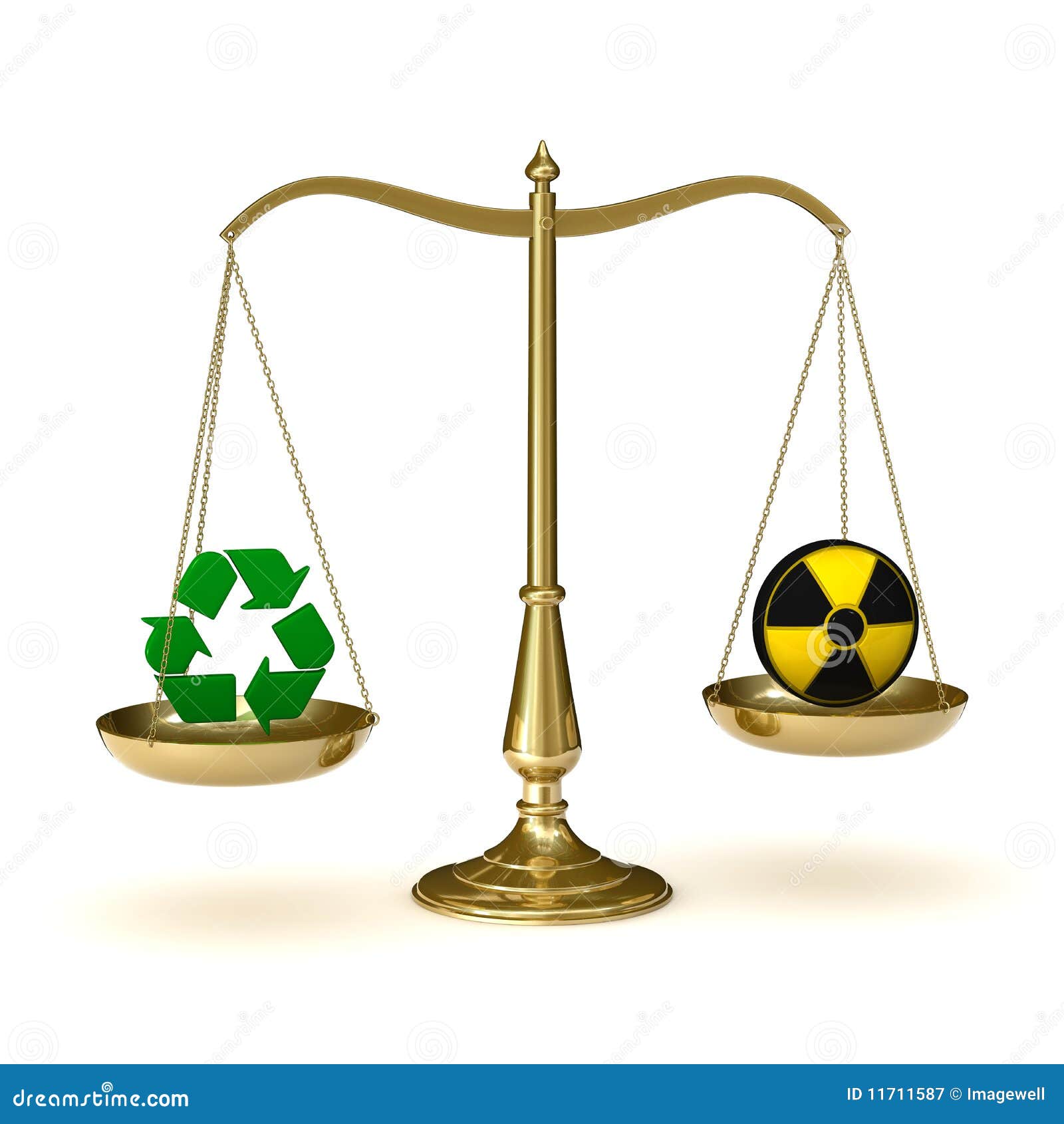Scales recycling nuclear stock illustration. Illustration of ...