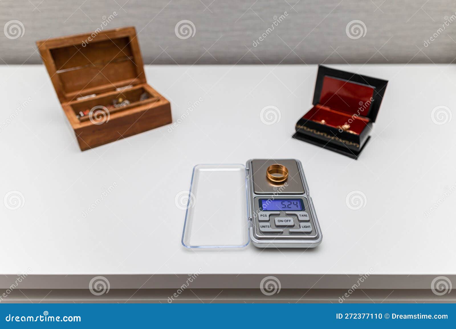 Scales for Small Items are on the Table. Stock Photo - Image of weight ...