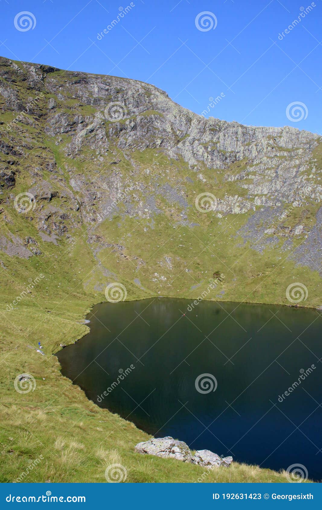 Scales Tarn, Sharp Edge, Blencathra, Lake District Stock Image - Image ...