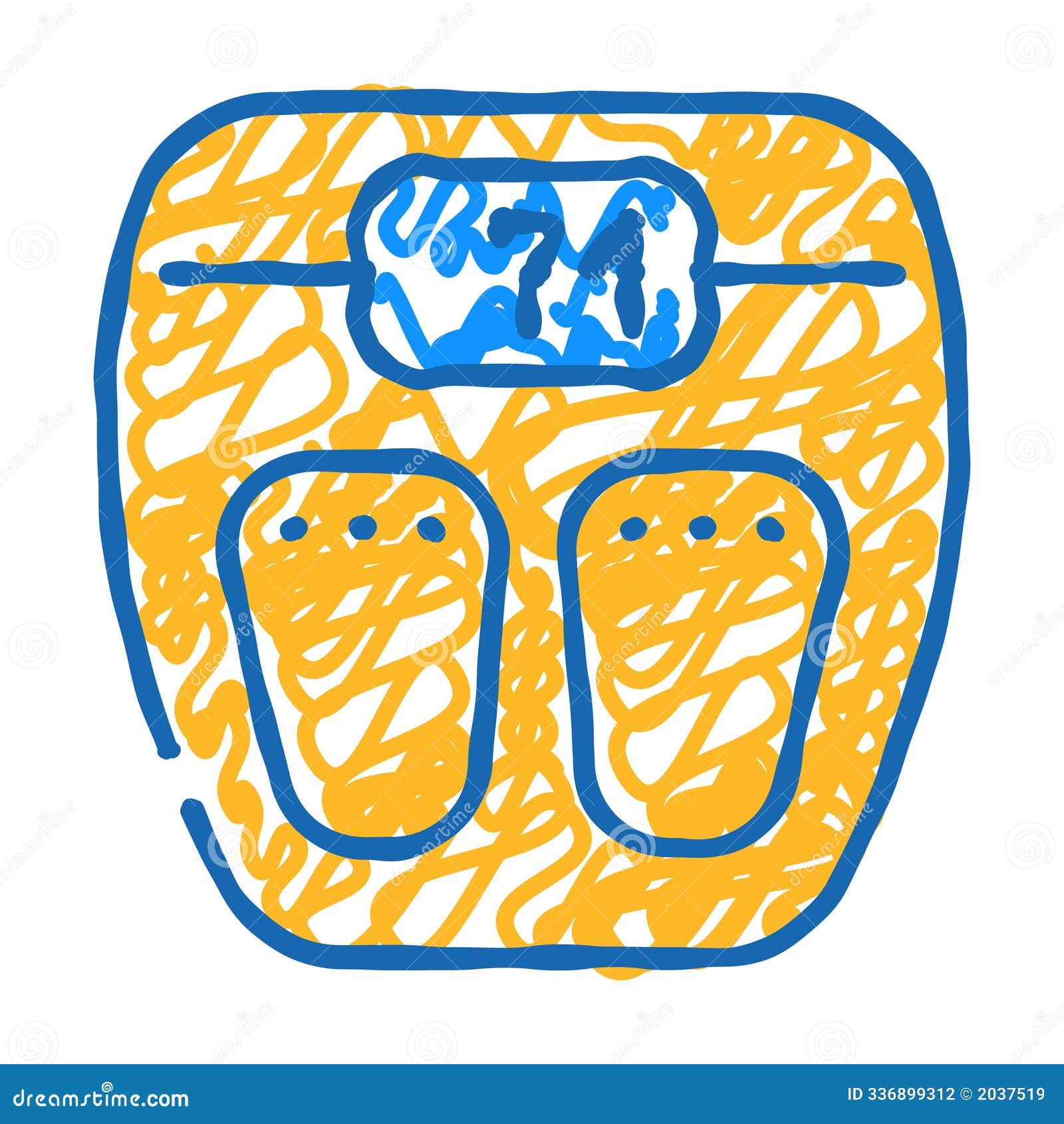 Scales Tool Icon Doodle Illustration Stock Vector - Illustration of ...