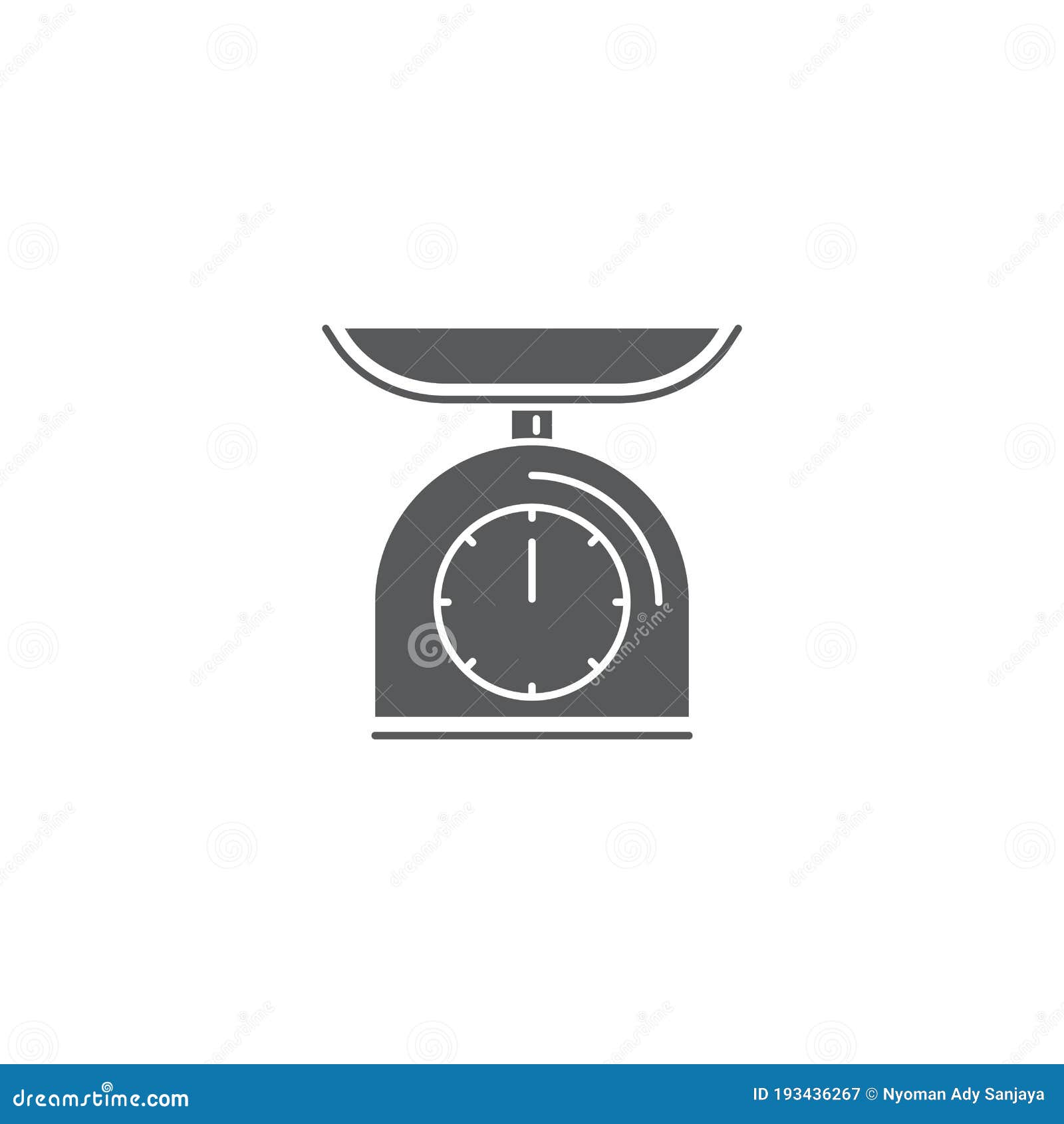 Scales Vector Icon Object Symbol Isolated on White Background Stock ...