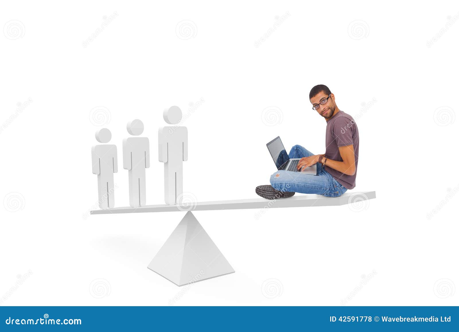 552 Laptop Stick Man Stock Photos - Free & Royalty-Free Stock Photos ...