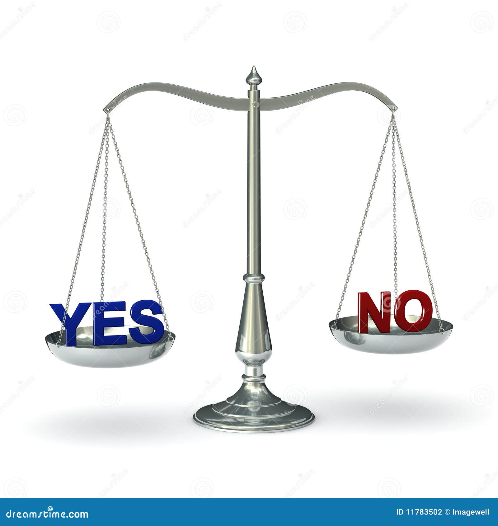 Scales Yes No Stock Photography - Image: 11783502