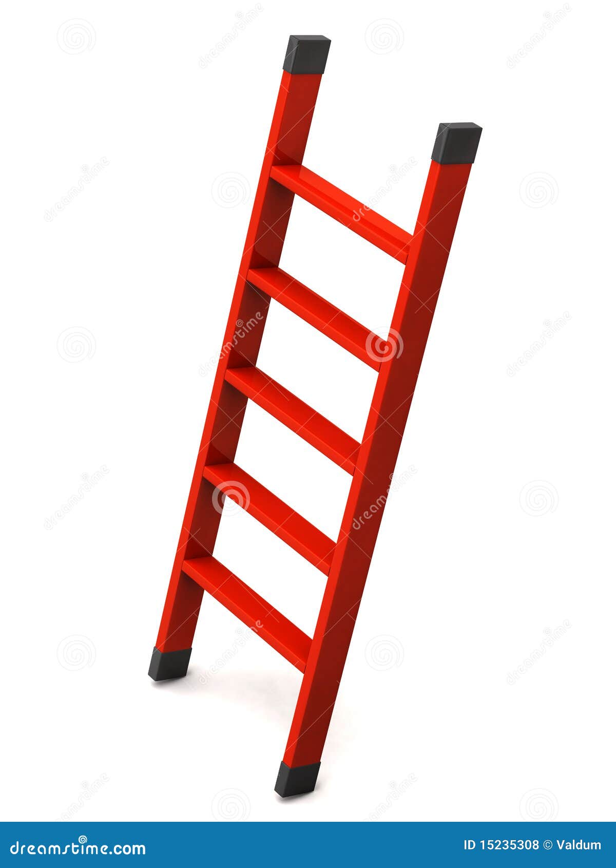 Scaletta rossa illustrazione di stock. Illustrazione di icona - 15235308