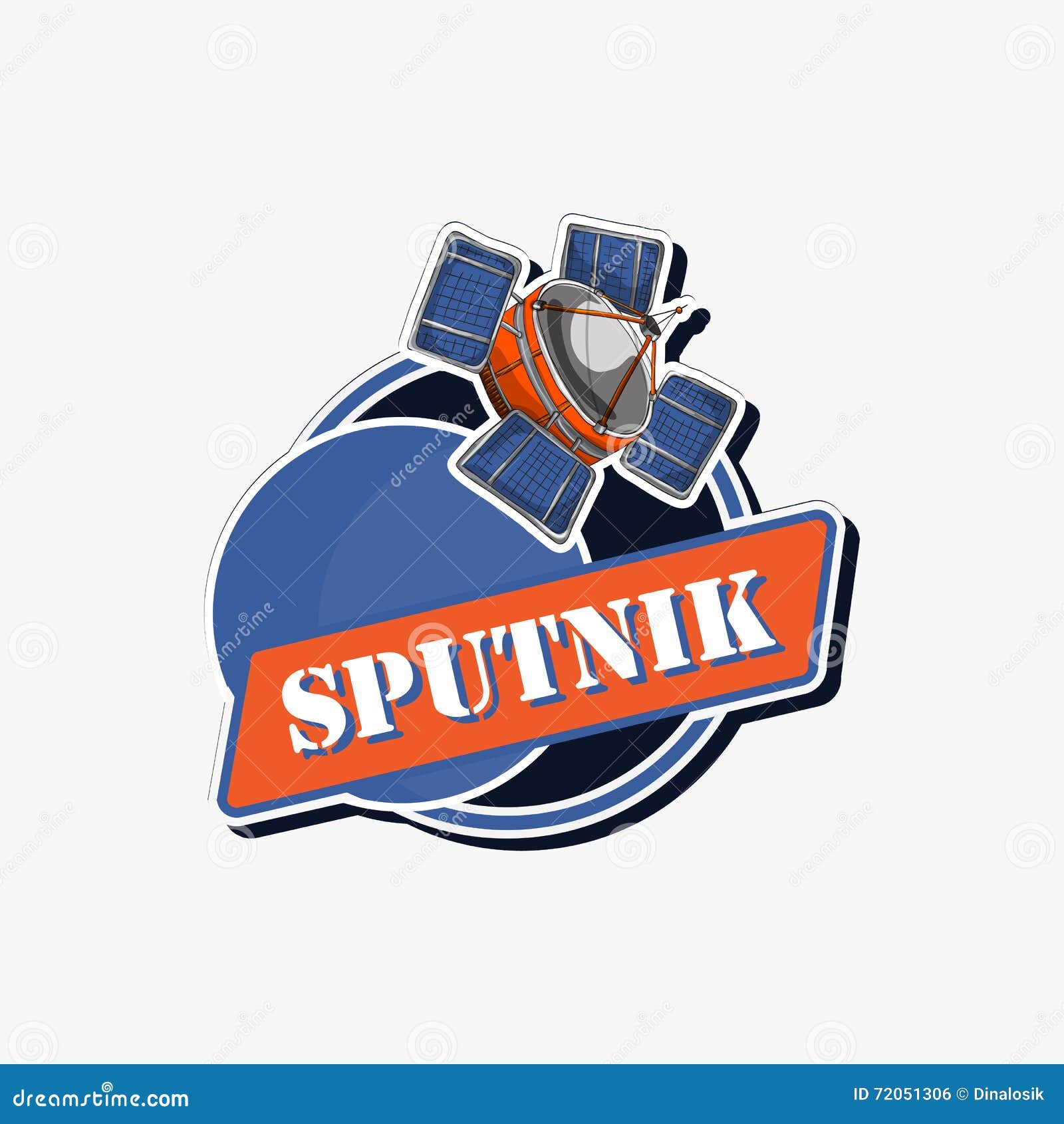 Scaletta Satellite Del Fumetto Illustrazione di Stock - Illustrazione ...