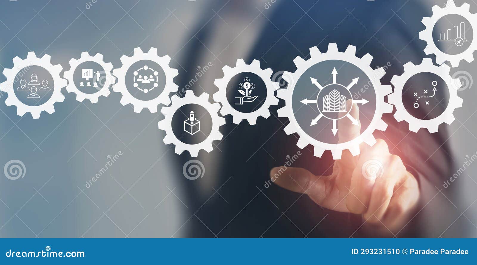 Scaleup Businesses Concept. Leveraging Technology, Developing Efficient ...