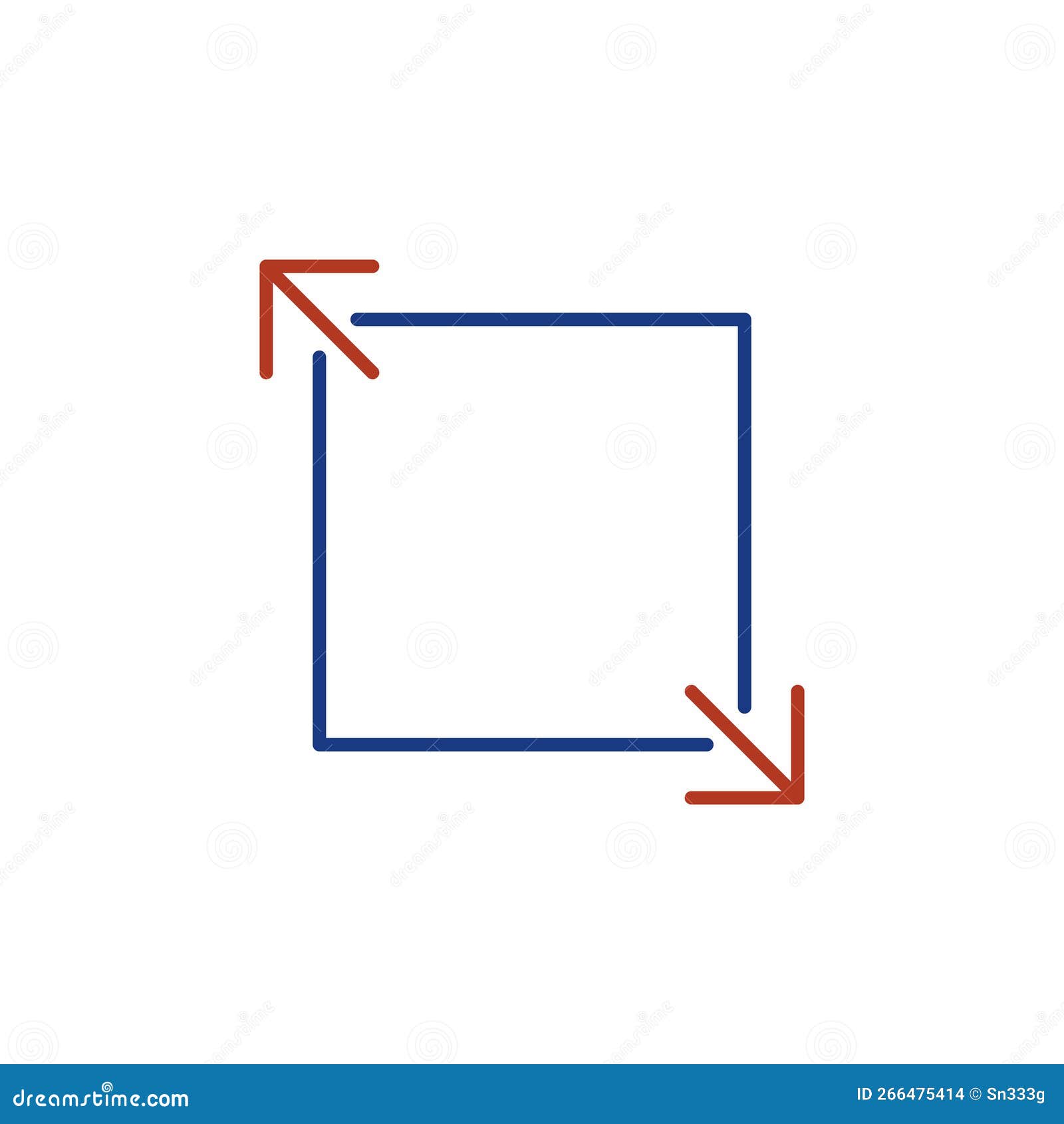 Scaling with Arrows Vector Concept Colored Icon or Sign Stock ...