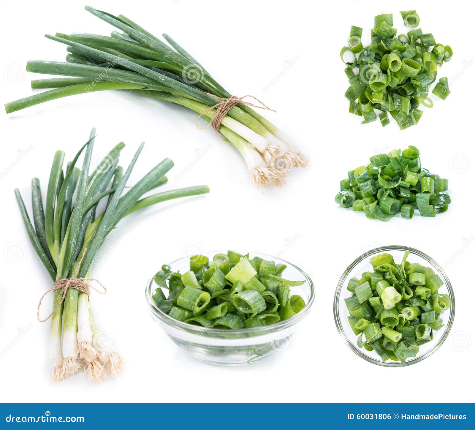 Scallions Isolated on White Background Stock Photo - Image of health ...
