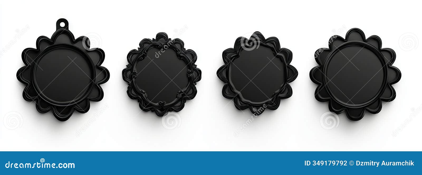 A Scallop-edged Border Frame In Modern Rectangular, Oval, And Round ...