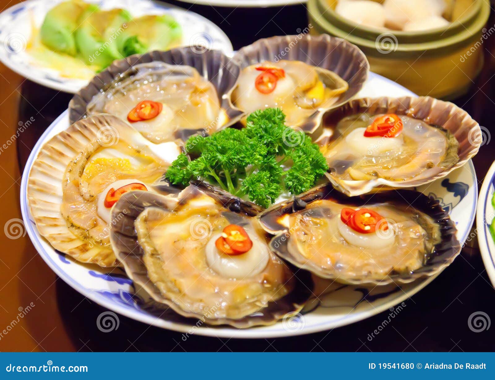 Scallop sea fish stock photo. Image of seafood, fish - 19541680