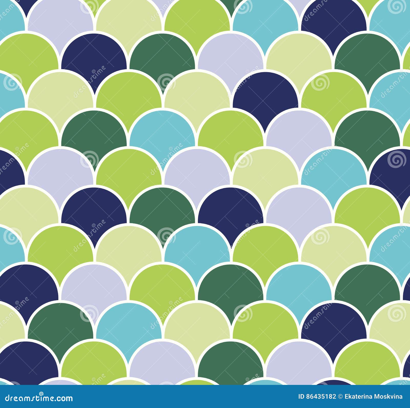 Scallop Seamless Vector Pattern Stock Vector - Illustration of seamless ...