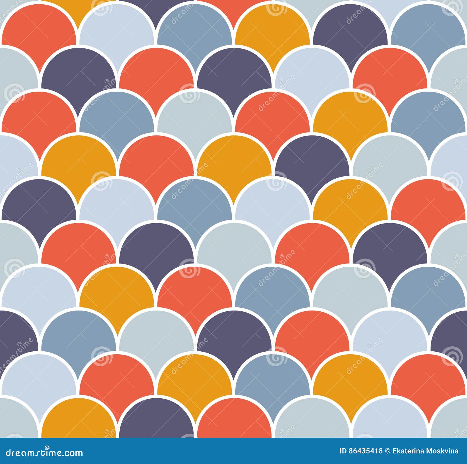 Scallop Seamless Vector Pattern Stock Vector - Illustration of stone ...