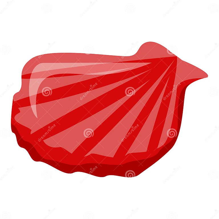 Scallop Shell Icon, Isometric Style Stock Vector - Illustration of ...