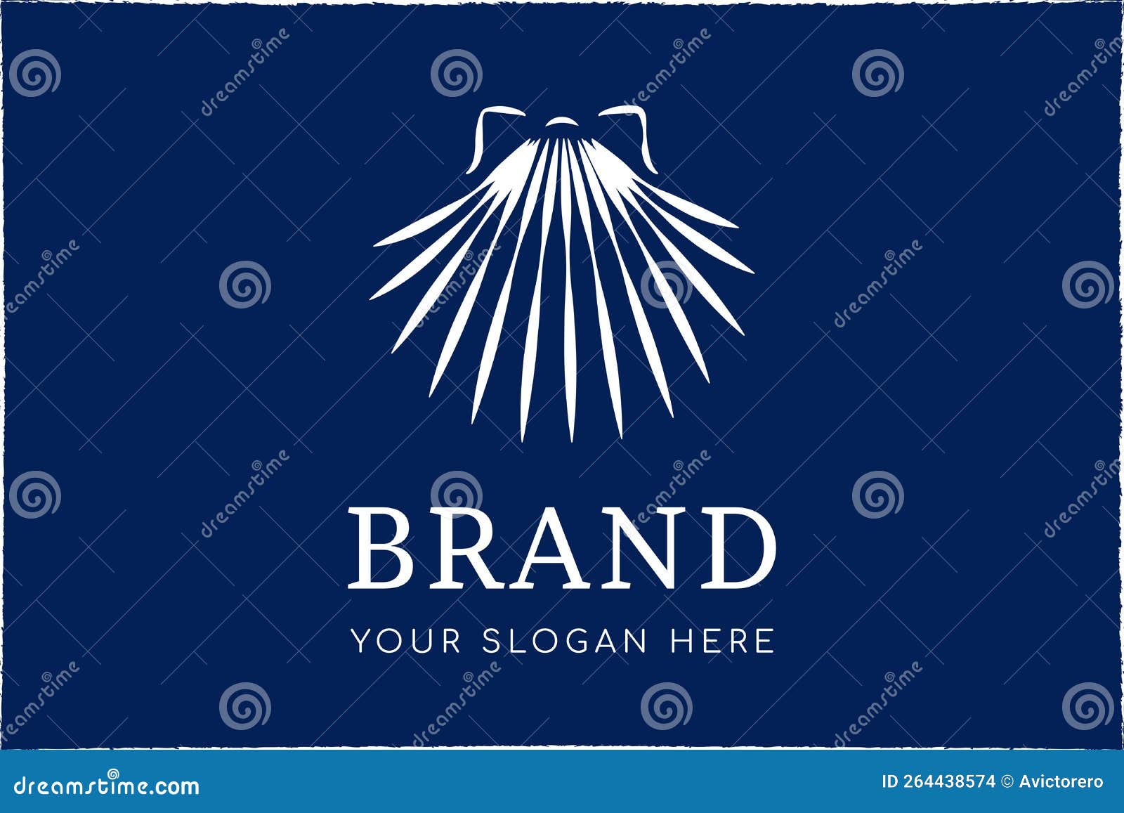Scallop Shell Logo Design Template Stock Vector - Illustration of ...